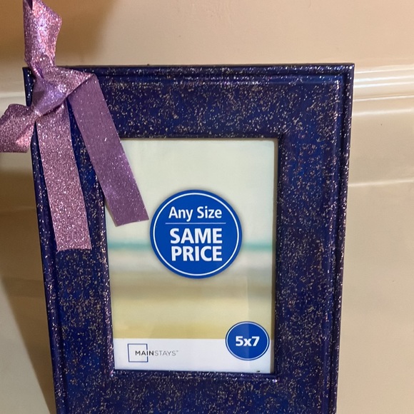 Mainstays | Accents | 5x7 Blue And Purple Sparkle Picture Frame | Poshmark